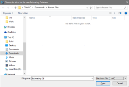 Restoring and Opening your Local Estimating Database - Estimating Edge