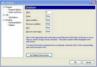 Digitizer – Tools User Options Drawing - Estimating Edge