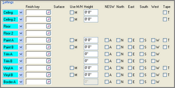 Painting Paint Data Dialog - Estimating Edge