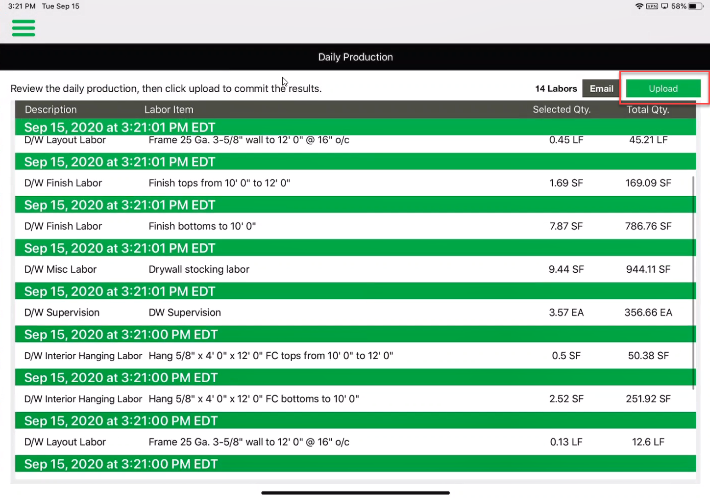How to Remove Saved or Unloaded Production From a Shape | Estimating Edge