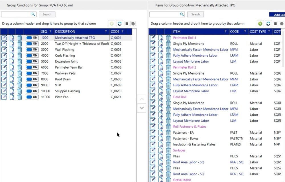 How to make Database Changes in the Database - Estimating Edge