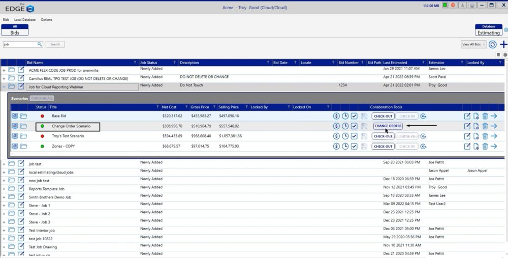 How to view Change Order Reports - Estimating Edge